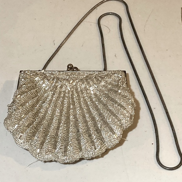 Bags | Vintage Handmade Silver Shoulder Purse | Poshmark